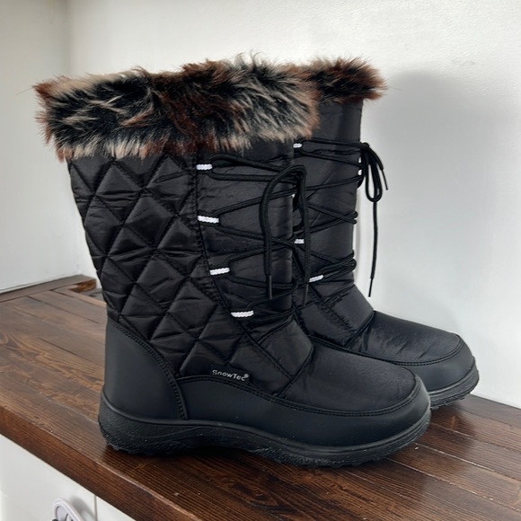 Snow Tec | Shoes | Nwt Snow Tec Winter Boots Black Size 9 | Poshmark